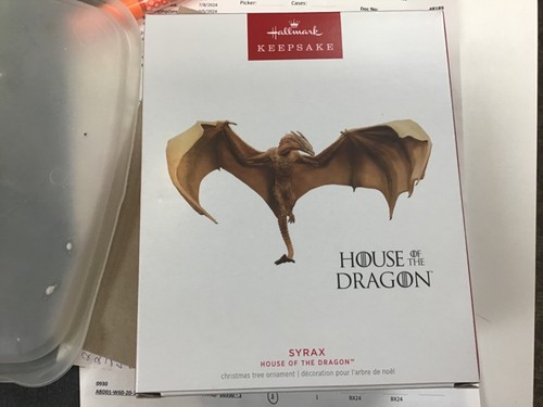 Hallmark Keepsake Christmas Ornament HBO House of the Dragon Syrax ...