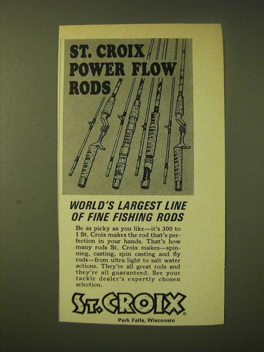 1966 St. Croix Power Flow Rods Ad - World's largest line of fine ...