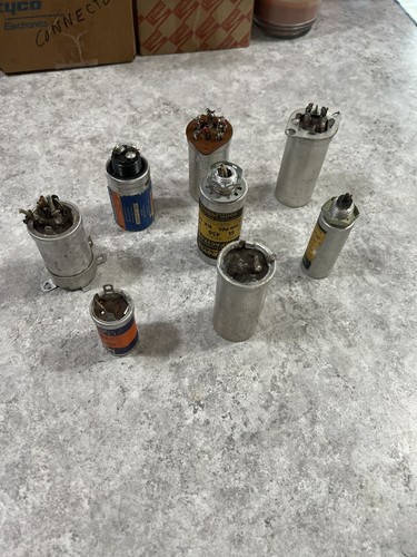 Lot of 8 Multi/Section 450WVDC Electrolytic Can Capacitors | eBay