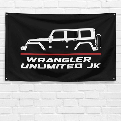 For Jeep Wrangler Unlimited JK 2007-2018 Enthusiast 3x5 ft Flag Gift ...