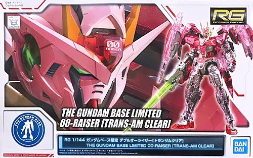 1/144 RG GN-0000+GNR-010 Double O Raiser (Trans-Am Clear) "Mobile Suit ...