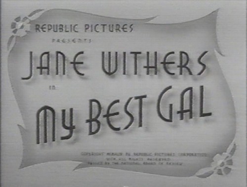 MY BEST GAL 1944 (DVD) JANE WITHERS, JIMMY LYDON | eBay