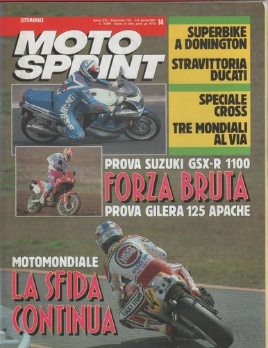 Moto sprint. n. 14 - 1991. Suzuki GSX-R 1100, Gilera 125 Apache | eBay