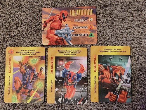 FLEER MARVEL POWER SURGE OVERPOWER - DEADPOOL GAMING CARD LOT OF 4 | eBay