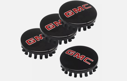 Set of 4x For GMC Wheel Center Caps Black&Red 83mm 2014-20 Hub Cap | eBay
