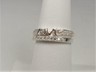 STERLING SILVER AND 14K GOLD VERMEIL LOVE SCRIPT PROMISE RING SIZES 6 7 ...