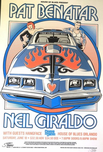 Pat Benatar: Orlando, 2006 Poster, Signed and Numbered by Greg Reinel ...