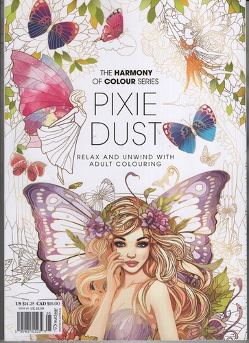 PIXIE DUST HARMONY OF COLOUR SERIES MAGAZINE ADULT COLOURING ISSUE #40 ...