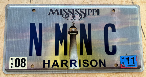 MISSISSIPPI LIGHTHOUSE VANITY LICENSE PLATE " N M N C " NMNC NEW MEXICO ...