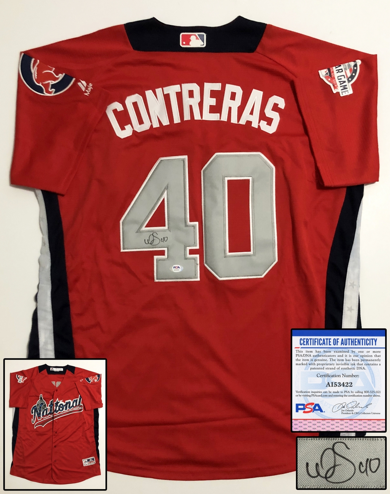 Willson Contreras Autographed Memorabilia | Signed Photo, Jersey ...