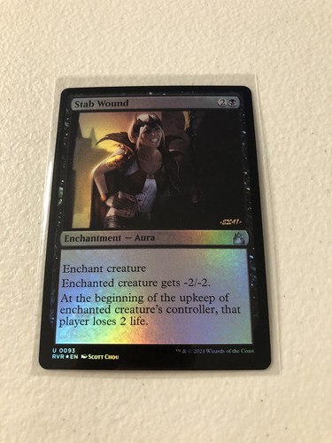 Stab Wound Foil Ravnica Remastered RVR MTG Magic Gathering Pack Fresh | eBay