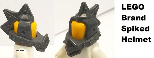 LEGO Minifigure Spiked Battle Helmet Space Police Alien Dark Blue Gray ...