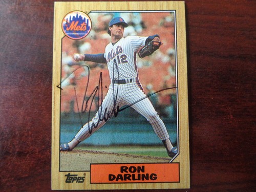 1987 Topps Ron Darling #75 *In Person* Signed AUTOGRAPH-Mets | eBay
