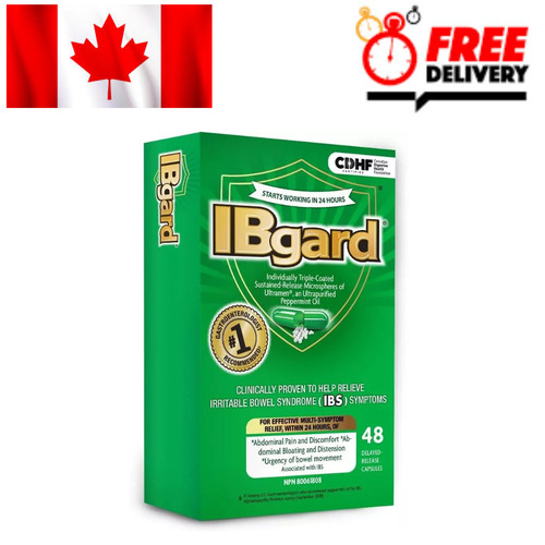 IBgard ®, Natural Health Product for the relief of IBS Symptoms, 48 ...