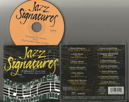 Jazz Signatures by Various Artists CD 1999 RCA Duke Ellington Artie ...