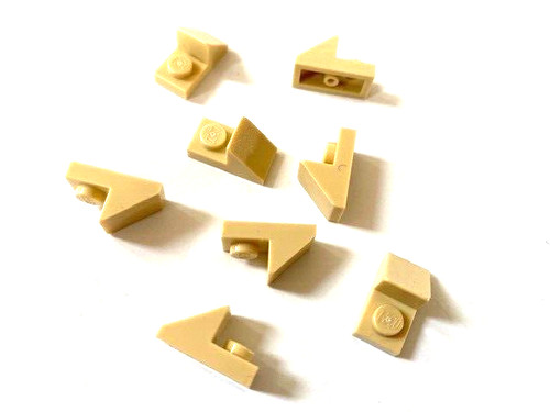 LEGO Parts: Modified 1x2 w/ 45 Degree Slope & Cut-out, #92946, Beige ...