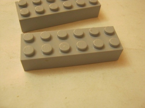 Lego Lot Of 2 Light Bluish Gray 2x6 Bricks, 2456 (028-125) | eBay