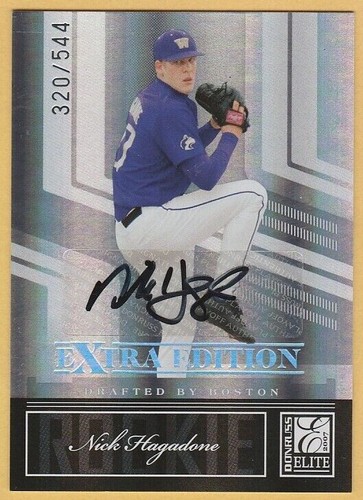 2007 Donruss Elite Extra Edition #126 Nick Hagadone Autograph 320/544 ...