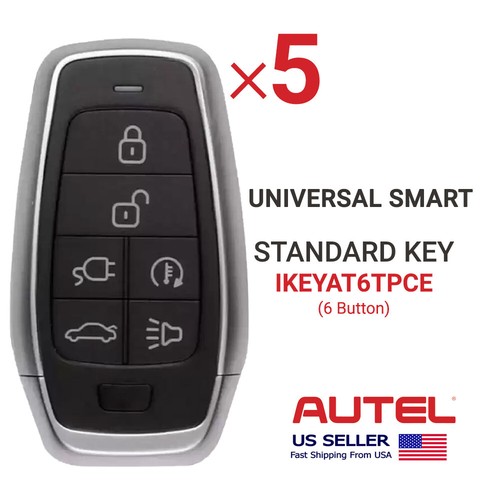 5X Autel iKey Universal Smart Key Standard 6 Button IKEYAT6TPCE | eBay