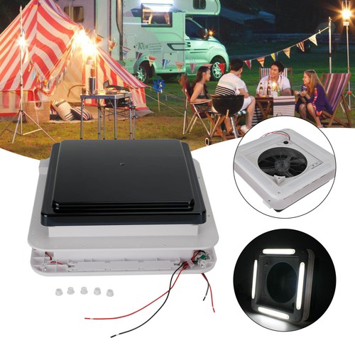 11" RV Caravan Roof Vent Forward & reverse motor RV Fan 12V Skylight ...