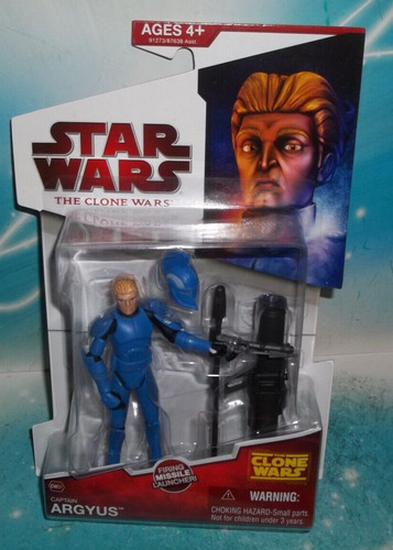STAR WARS CLONE WARS SERIES #CW31 RED CARD CAPTAIN ARGYUS FIGURE | eBay
