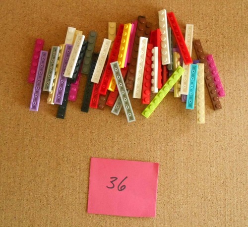 Lot of 50 Lego 1x6 1x8 1x10 1x12 Assorted Sizes & Color Thin Bricks As ...