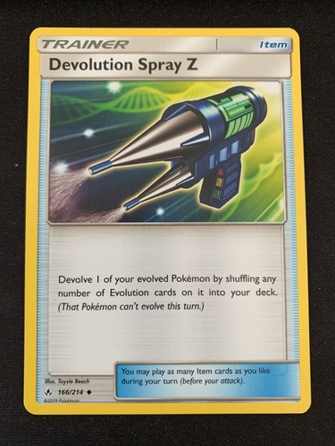 Pokemon 4x Devolution Spray Z 166/214 Uncommon Unbroken Bonds Near Mint ...
