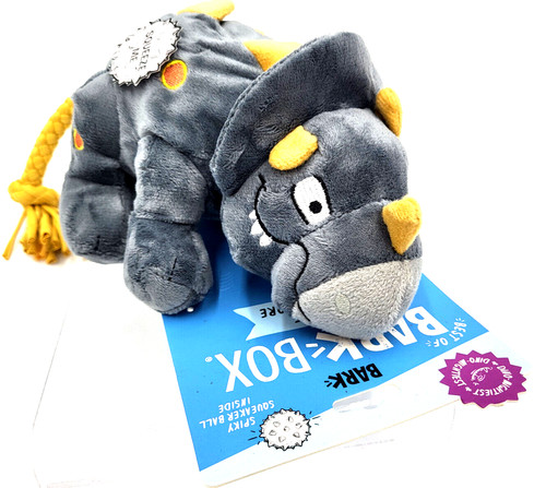 BarkBox Herbie The Herbivore Squeaky Spiky Ball Rope Tug & Shake Dog ...