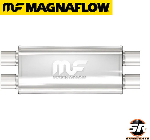 MagnaFlow Universal 12468 5" x 8" Oval Straight-Through Exhaust Muffler ...