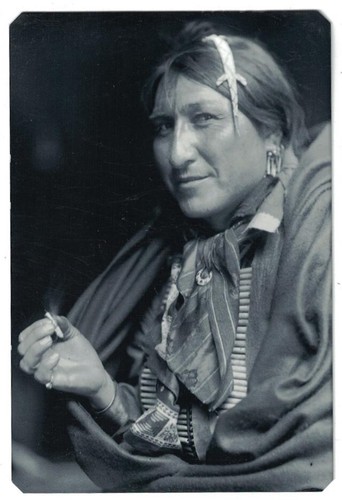 ANTIQUE PHOTO REPRODUCTION 4 1/4" X 3" TINTYPE NATIVE AMERICAN SMILING ...