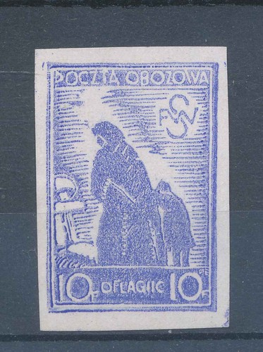 1942 WW II OFLAG II C WOLDENBERG, WIDOW II ISSUE, 10 fen.Fi.1ax3, MNH ...