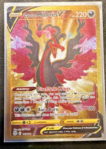 Pokémon TCG Pokémon Galarian Moltres V Moltres Secret Rare Holo | eBay