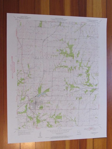 Harrisonville Missouri 1955 Original Vintage USGS Topo Map | eBay