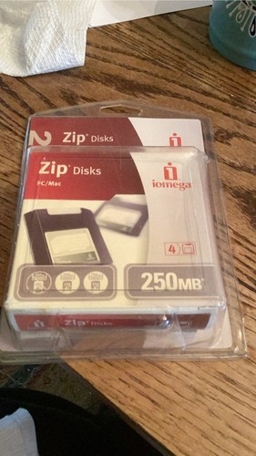 VTG Iomega 4PK ZIP 250MB DISKS IN SLEEVES - PC/MAC Discontinued | eBay