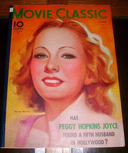 VERY NICE! Vintage Movie Classics Magazine-June 1933. KAREN MORLEY ...
