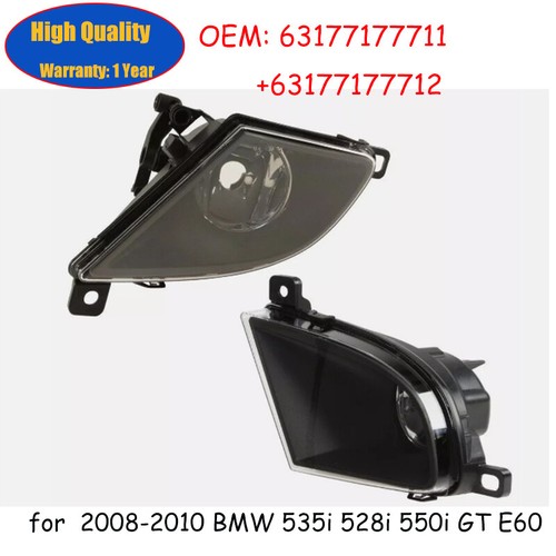 1 Pair Fog Lights Bumper Lamps For 2008 2009 2010 BMW 535i 528i 550i GT ...