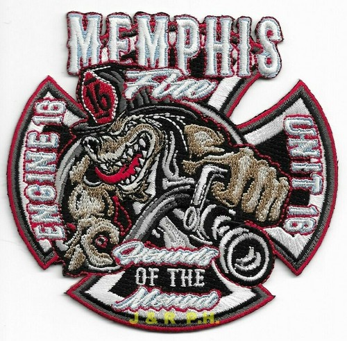 Memphis Engine - 16 / Unit - 16 "Hounds of Mound", TN (4" x 4" size ...