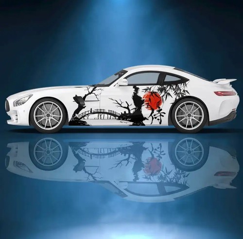 Custom Samurai Livery Racing Side Wrap; JDM Inspired Samurai Custom ...