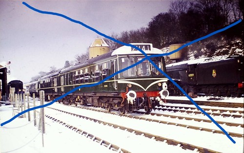 ORIGINAL RAILWAY 35mm SLIDE BR Class 108 DMU in snow at Bewdley SVR | eBay