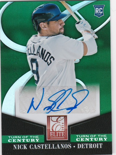 2014 Elite Turn of the Century Autographs #47 Nick Castellanos Auto ...