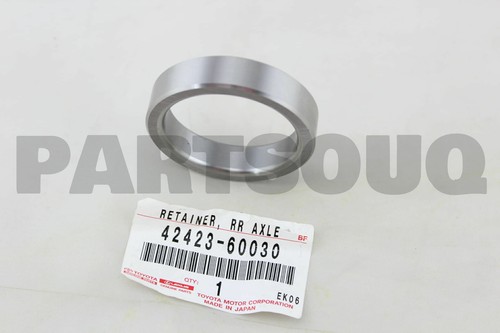 4242360030 Genuine Toyota RETAINER, REAR AXLE BEARING, INNER, RH/LH ...