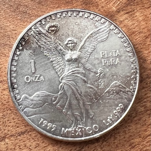 1995 Mexico Libertad Onza 1oz Ley .999 Fine Silver #20210 | eBay