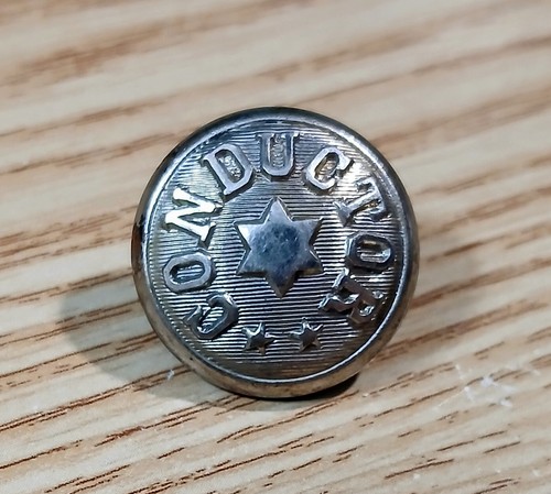 Vintage Railroad Conductor Button 7/8" Diameter | eBay
