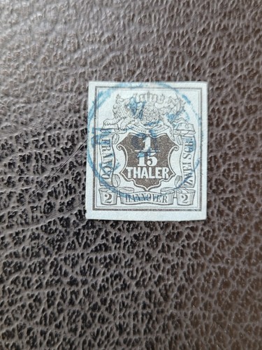 Hanover #5 Used, 1851 Coat of Arms 1/15 Thaler, Scott Catalog Value ...