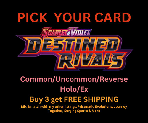 Pokémon Destined Rivals YOU PICK! Common / Reverse Holos / Holo / Ex | eBay