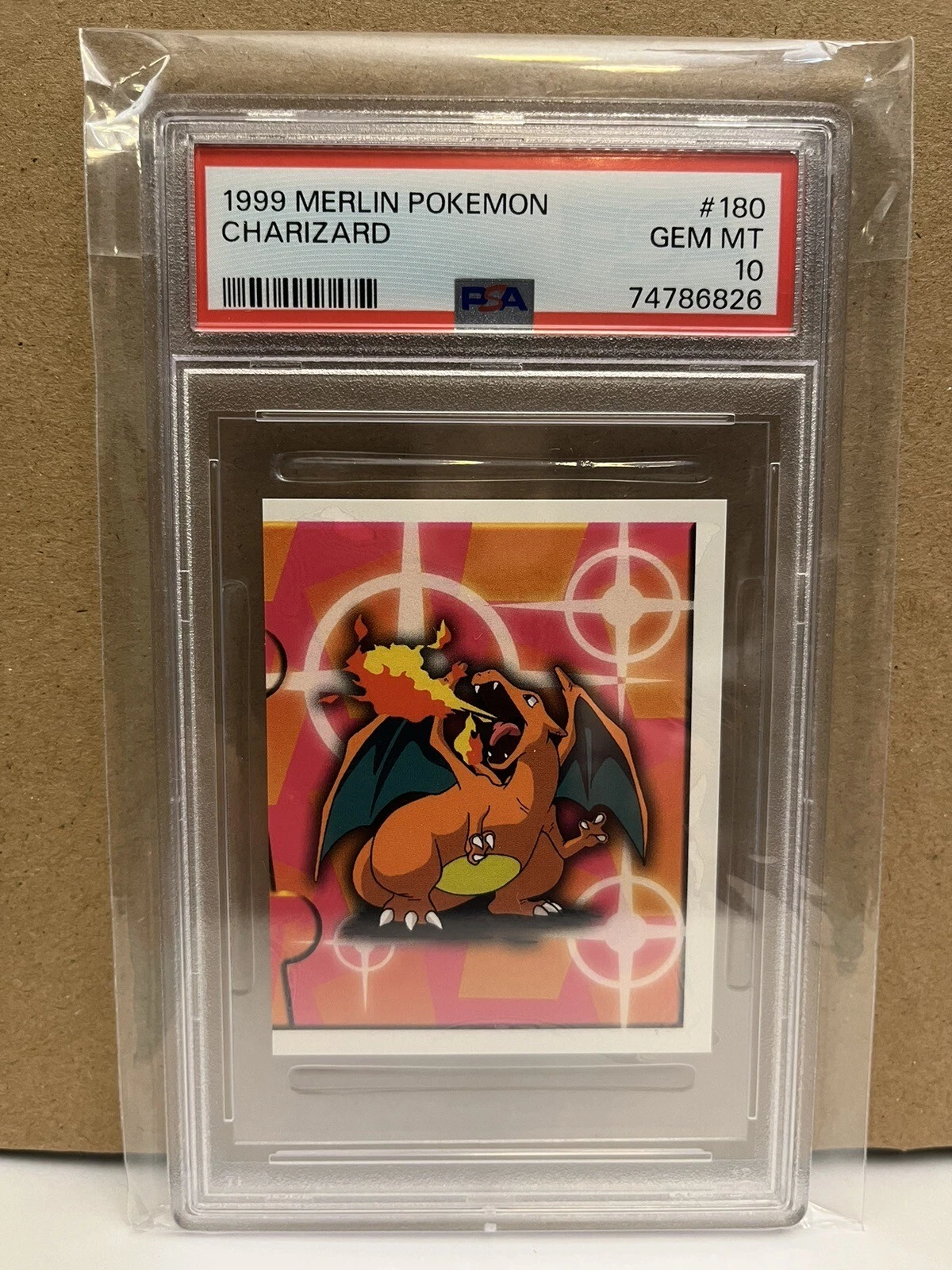 Charizard 1999 Merlin #180 Base Sticker PSA 10 Price Guide - Sports ...