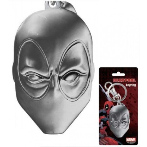 Marvel Comics Deadpool Head 3D Pewter Key Ring Keychain NEW UNUSED | eBay