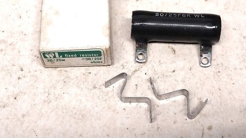 New Unused WL 30 Ohm 25 Watt Power Resistor / Old Vintage Ham Radio ...