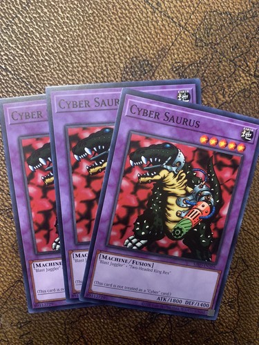 Yugioh - Cyber Saurus - Metal Raiders 25th Anniv. X3 | eBay