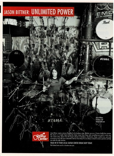 GUITAR CENTER - JASON BITTNER of SHADOWS FALL - 2008 Print Ad | eBay